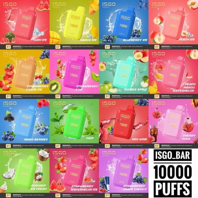 ISGO VAPE DISPOSABLE ISGOBAR 10000 PUFFS